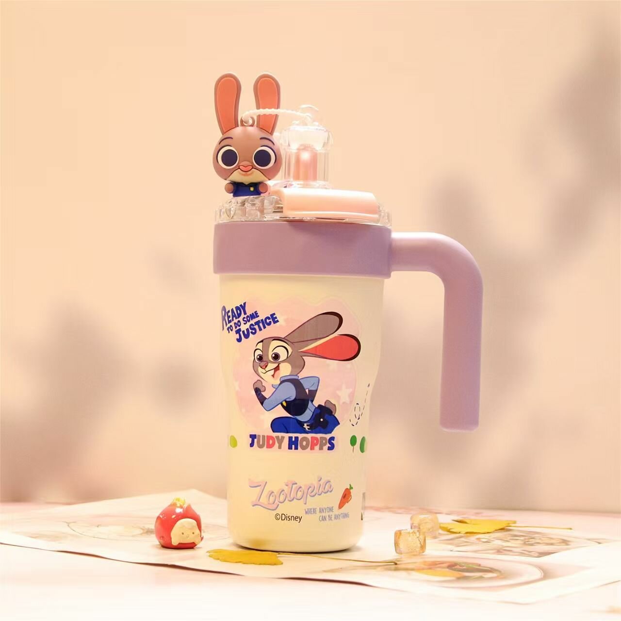 Термос-чашка Stitch соломенная чашка для льда кофейное молоко большая емкость тонны высококачественная портативная офисная автомобильная чашкаРозовый 1 шт