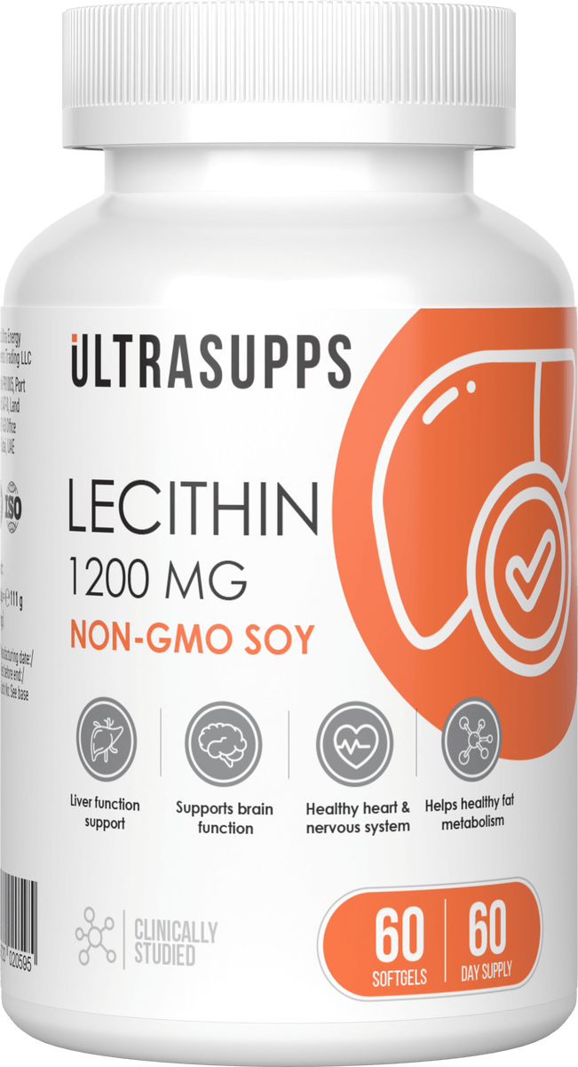 UltraSupps Лецитин 1200 мг 60 шт. Lecithin 1200 mg 60 50ml