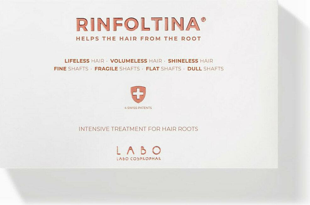 Crescina Ампулы Rinfoltina для восстановления и укрепления тонких волос (40 ампул) Rinfoltina Intensive Treatment 40 3*50ml