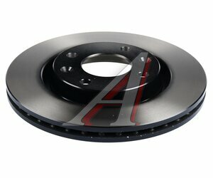 Диск тормозной передний вентилируемый для Peugeot 207 208 307 и Citroen C3 C4 C5, чугун, диаметр 266 мм
