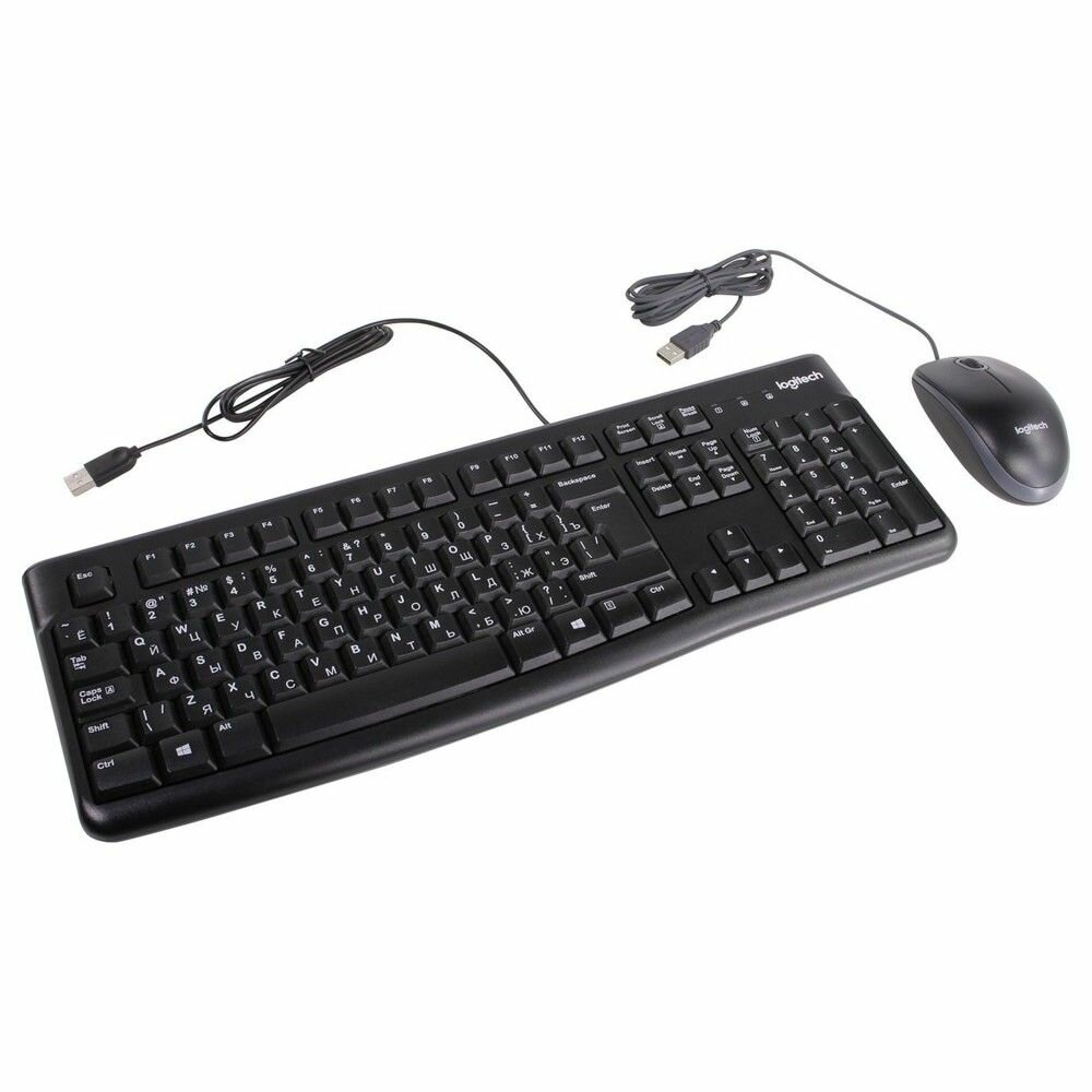 Комплект кл-ра+мышь проводн. Logitech MK120 black (USB, 104 клавиши) (920-002561)