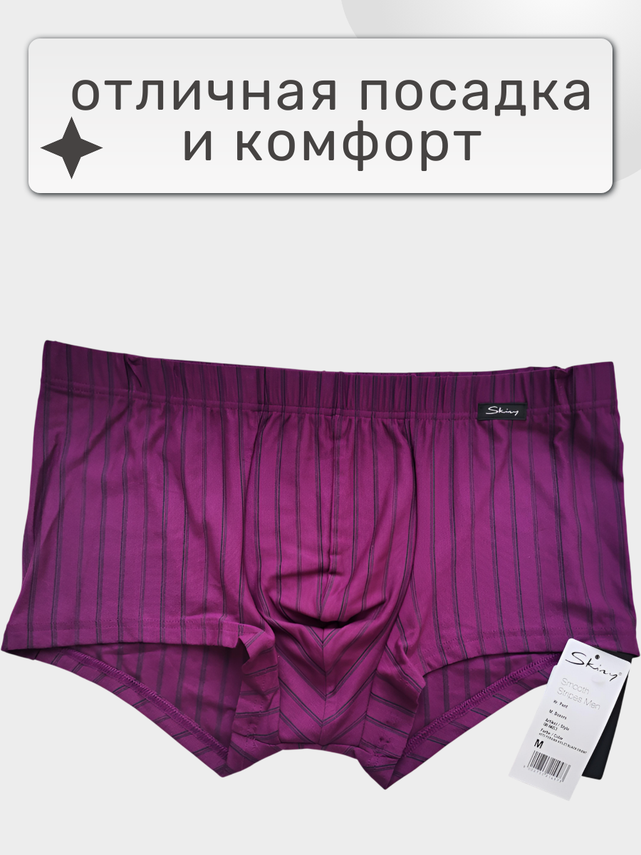 Трусы Skiny Smooth Stripes Men, размер XL, violet/black — фото 1