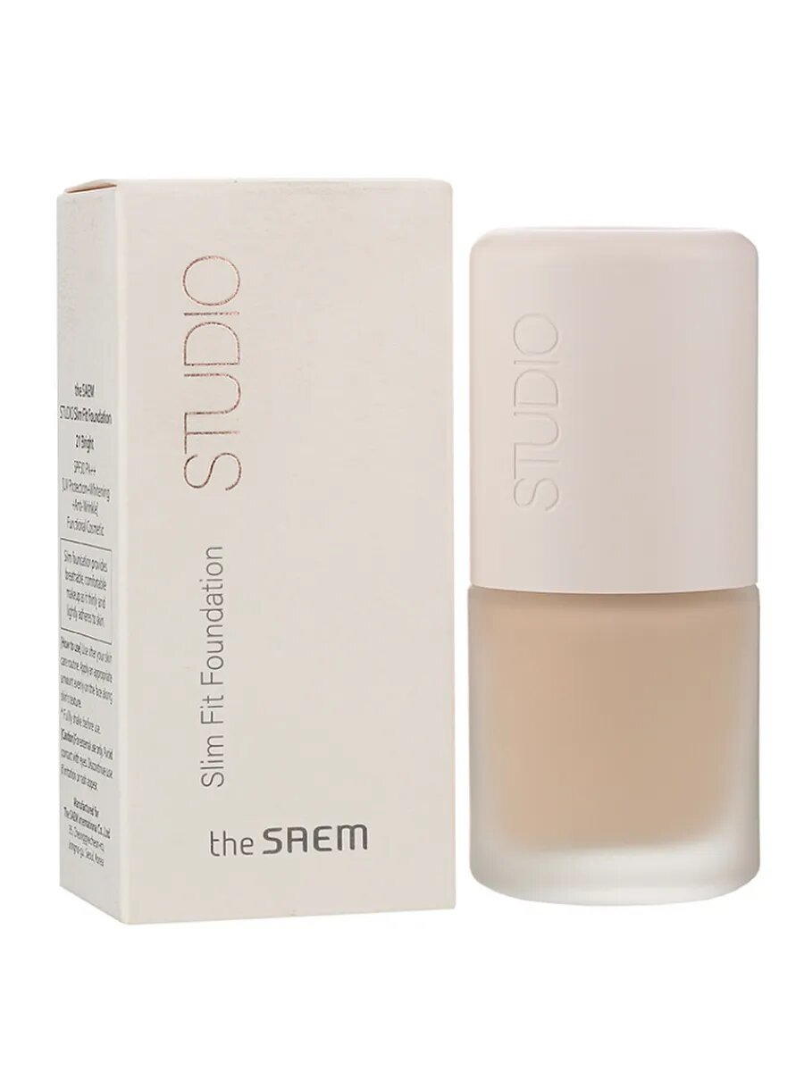 Основа для лица The Saem Studio Slim Fit Foundation, 21 Bright, 10 мл