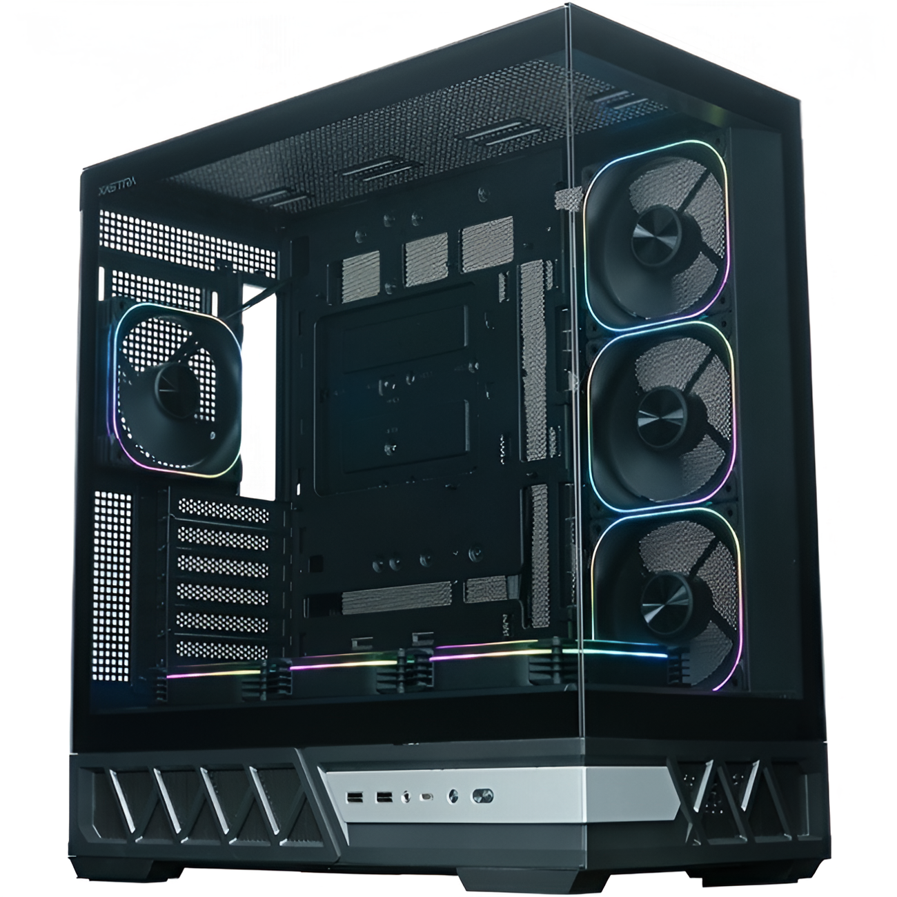 Корпус Midi-Tower XASTRA Q700 7ARGB-FG-C10-UC ARGB Black (Q700-7FG12A-C10-UC)