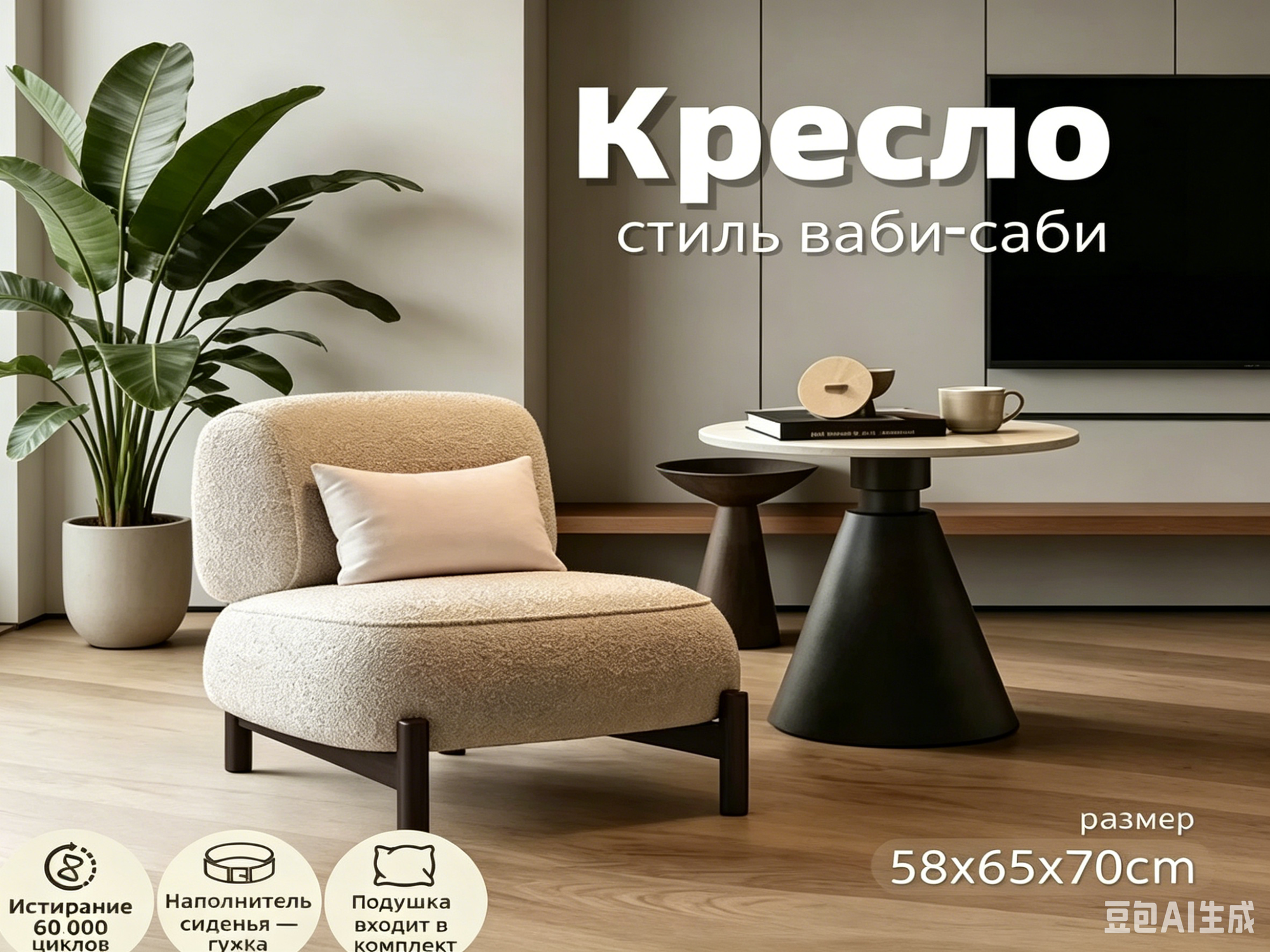 Однокомнатный диван-кресло из мягкой ткани, компактное кресло для отдыха с металлическим каркасом , 1 шт, 58х65х70 см