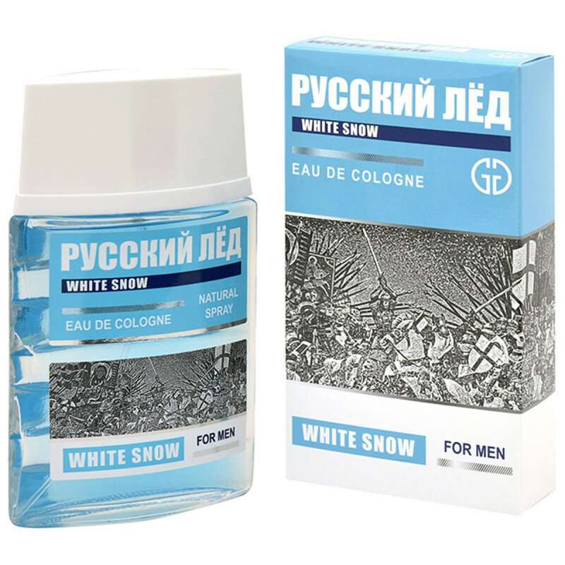 Одеколон Alain Aregon "Русский Лед White Snow", акватический, мужской, 60мл
