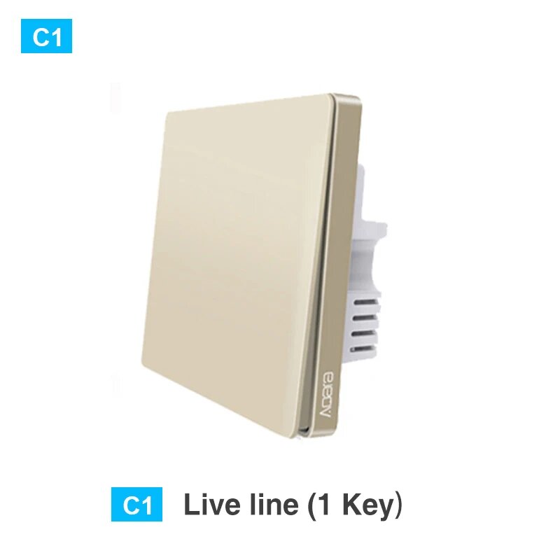 Aqara Smart Switch, Gold, 1key, no neutral