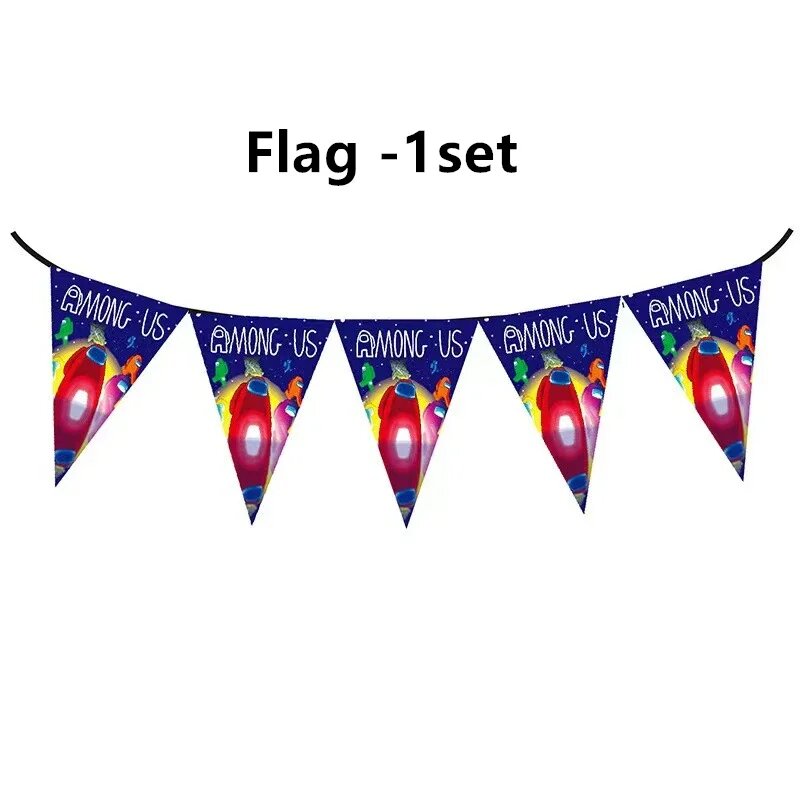 Гирлянда Among Us, 1 набор, цвет: Pennant-1pcs
