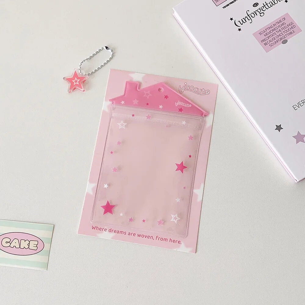 Фотокарточная обложка-подвеска Star House Розовый, Pink