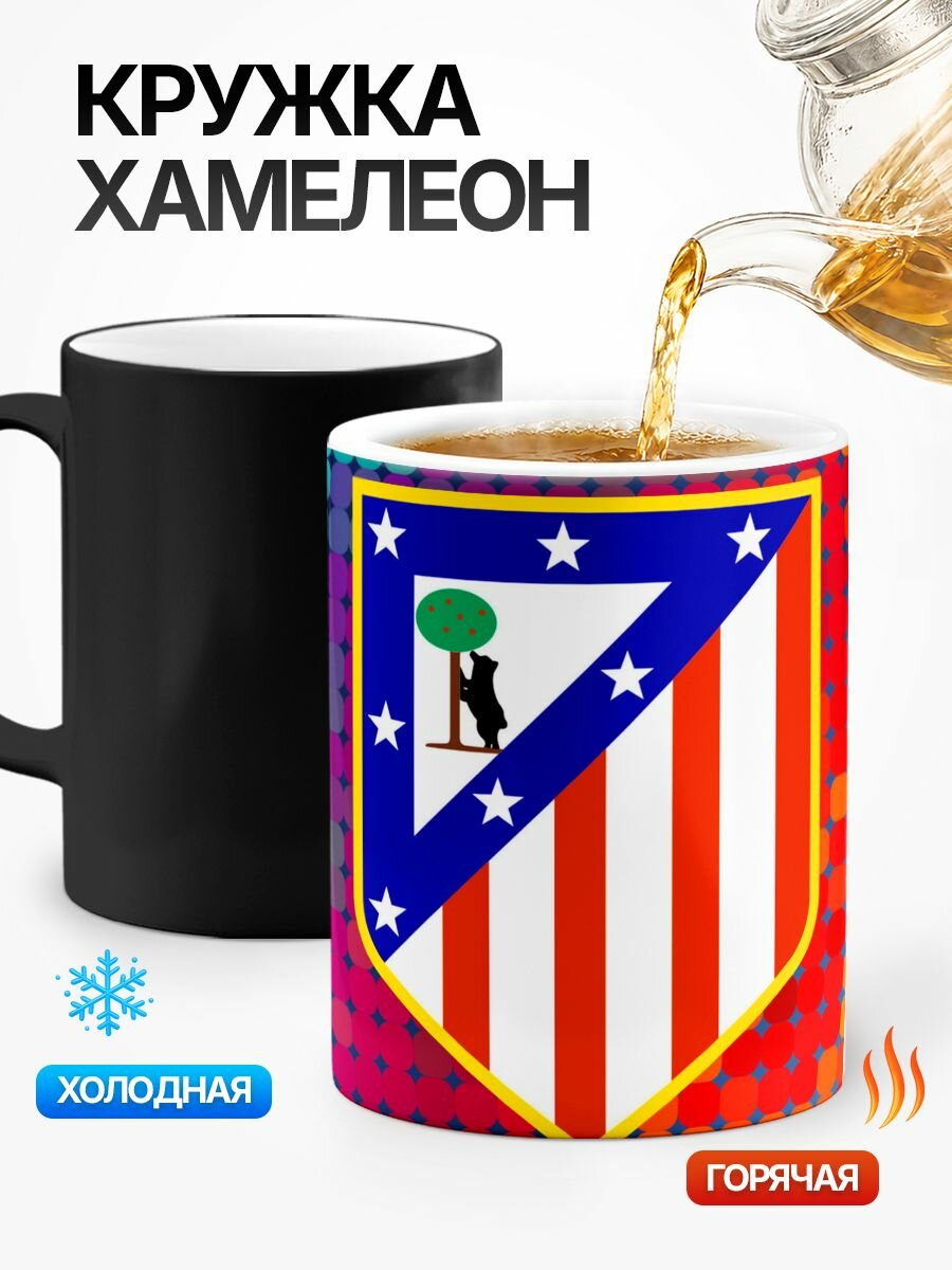 Кружка хамелеон Atletico Madrid Атлетико Мадрид
