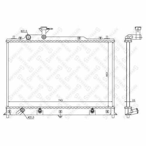 Основной радиатор (двигателя) Stellox 1026711SX для Mazda CX-7