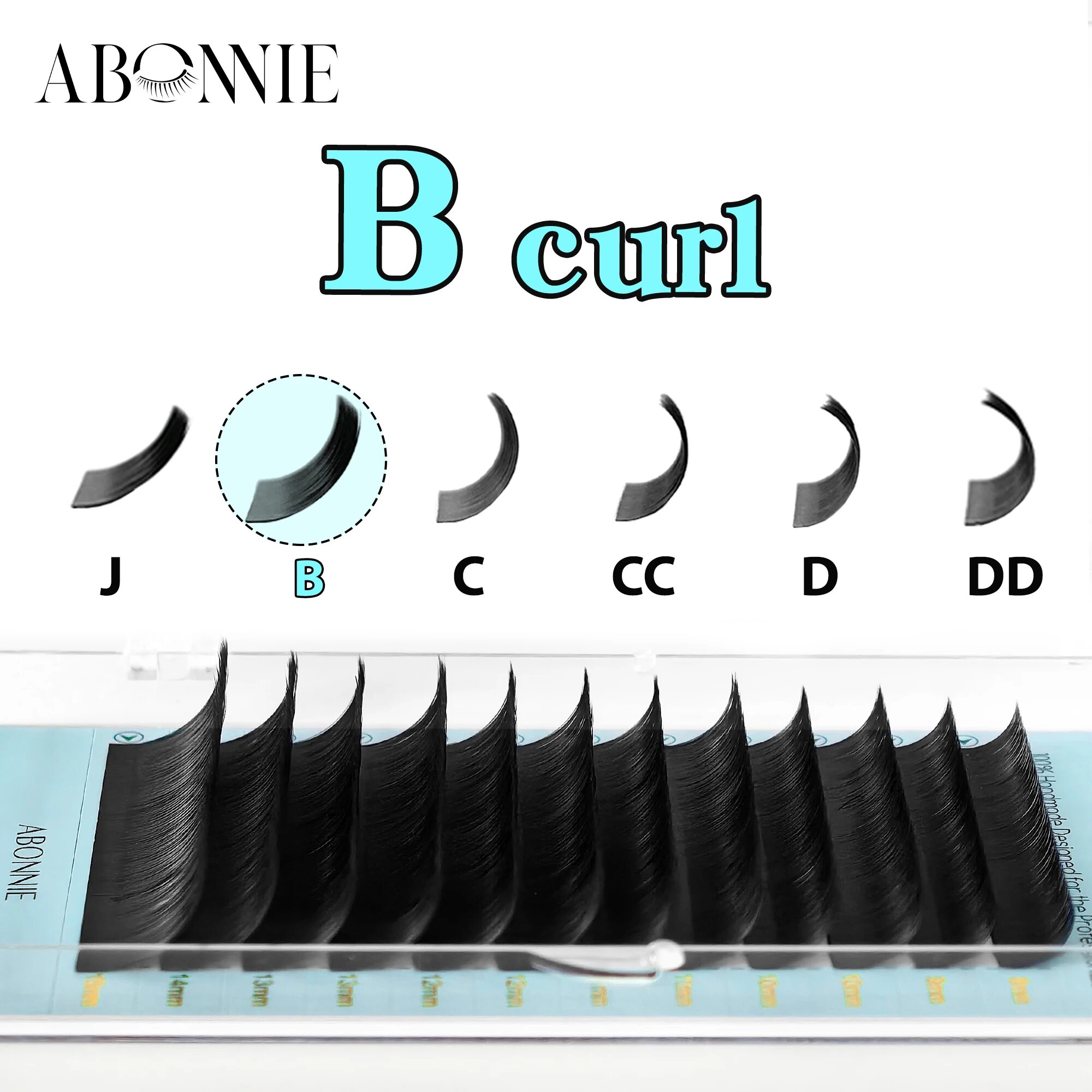 Abonnie B&J ресницы Классические, B, 0.07mm