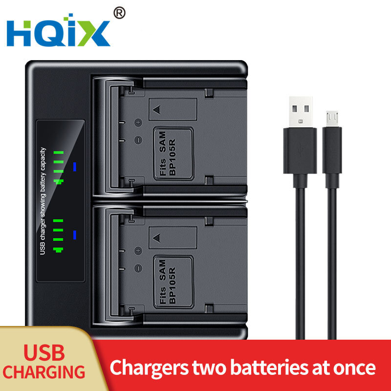 HQIX для Samsung SMX-F40 F44 HMX-H200 H204 H205 S10 S15 S16 камера IA-BP210E Аккумулятор Двойное зарядное устройство