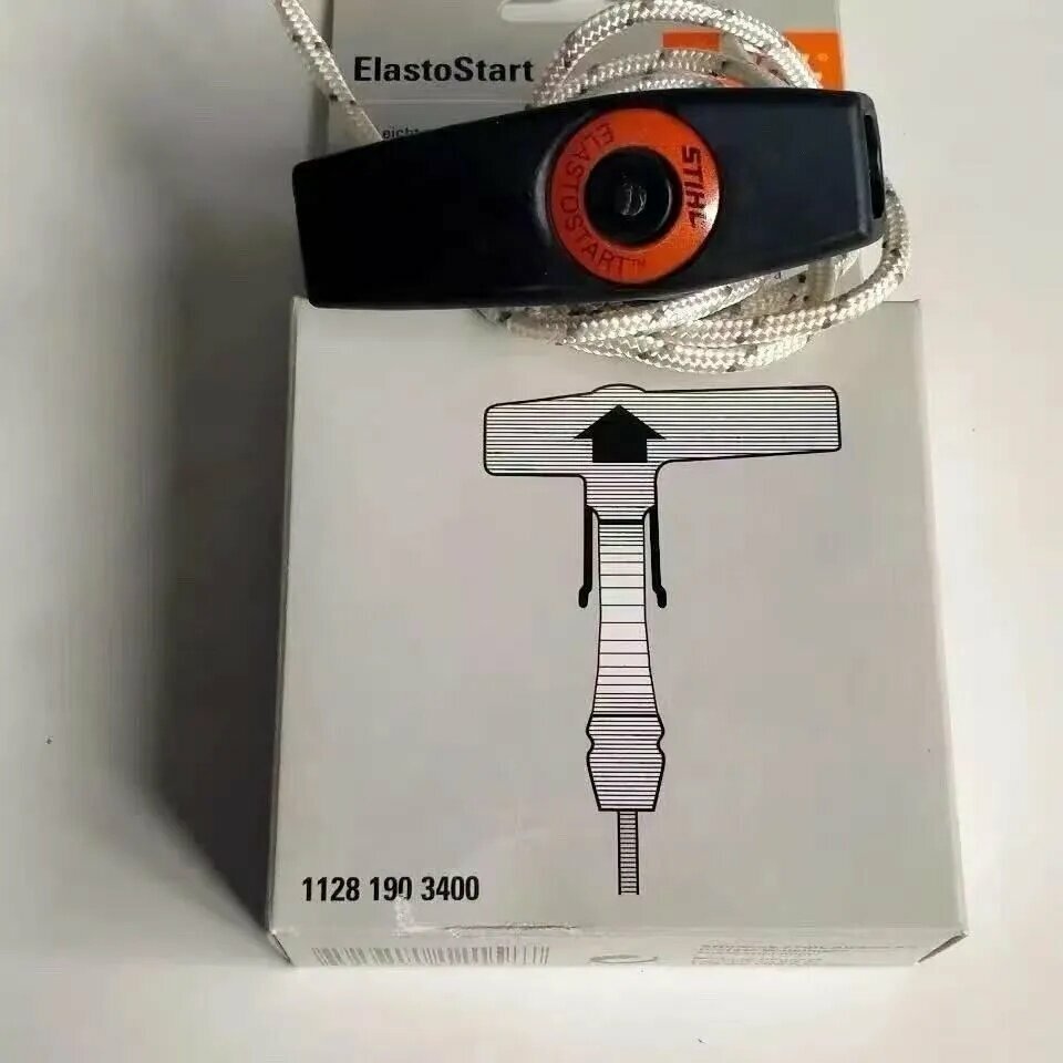 Ручка стартера Elastostart 3.5мм STIHL для MS 170, 180, 210, 230, 250, 290, 461. Мягкая, удобная, снижает отдачу.