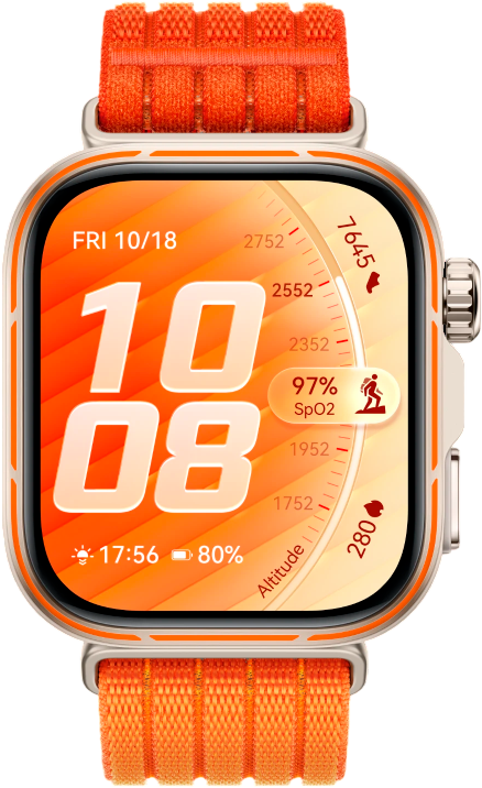 Huawei Смарт-часы HUAWEI WATCH FIT 5 Pro Gradient Orange Nylon Strap (Niki-B29W) цвет Orange