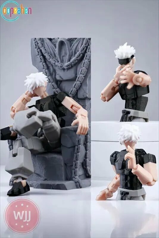 Аниме экшн-фигурка Jujutsu Kaisen - Годжо Сатору, 3D печать, мультишарнирная модель-манекен для коллекции и подарков