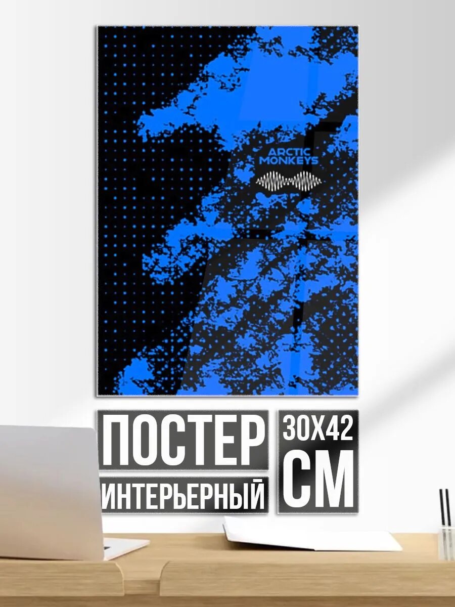 Постер на стену Arctic Monkeys - Синий камуфляж