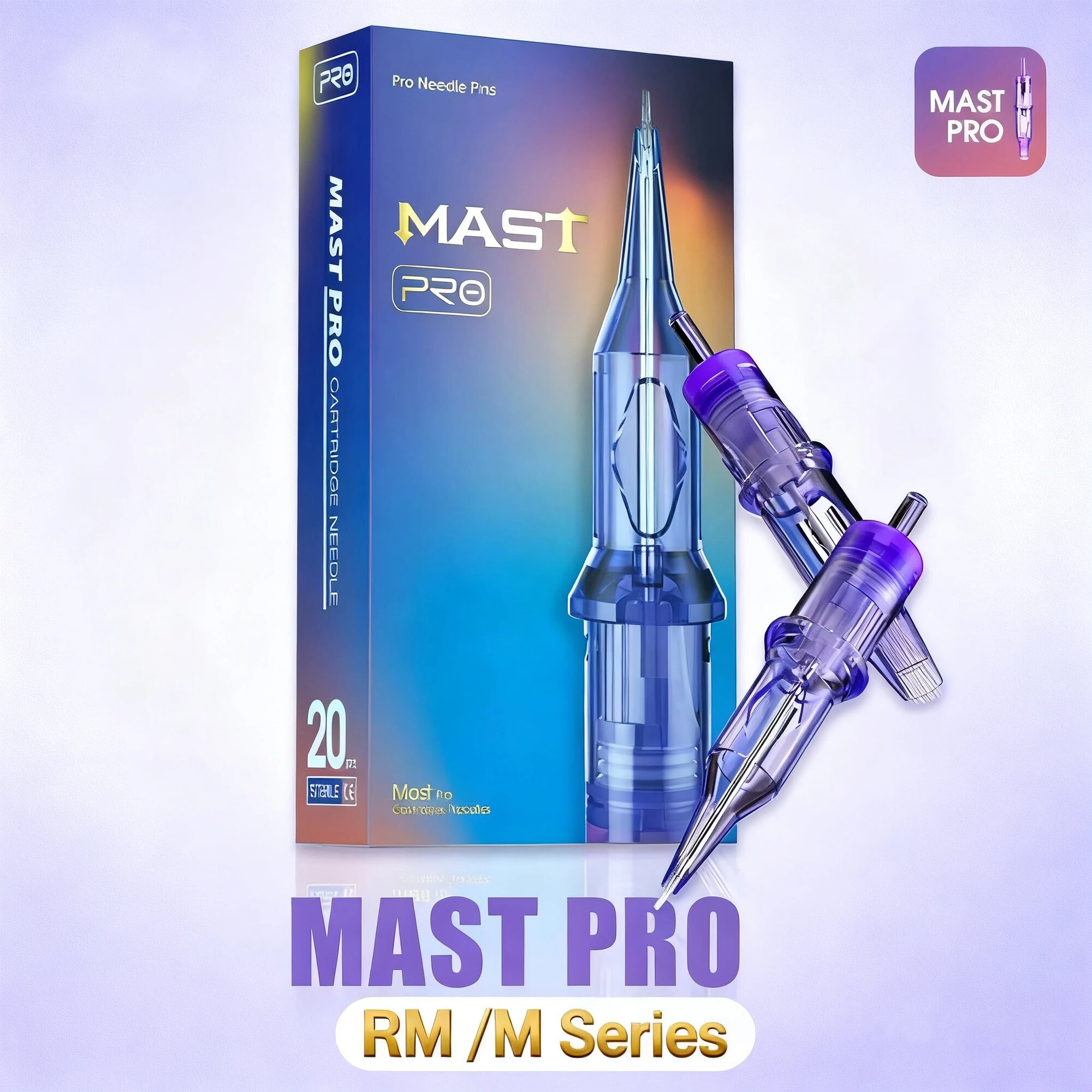 Иглы для тату Mast Pro RM/M Magnum 20 шт. 11RM, 0.35mm12-Taper 5mm