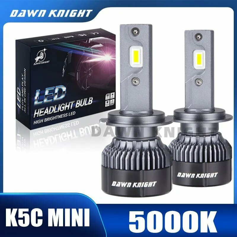 DawnKnight Лампа автомобильная H7, 2 шт. арт. K5MI-50K-H7