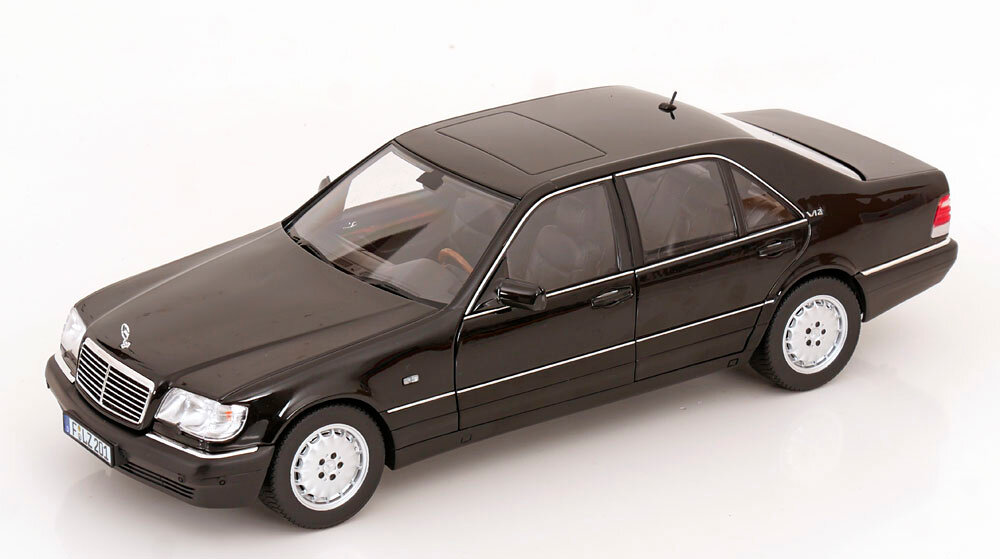 Модель коллекционная NOREV Mercedes S600 W140 1997 blackmetallic / мерседес S600 W140 черный металлик