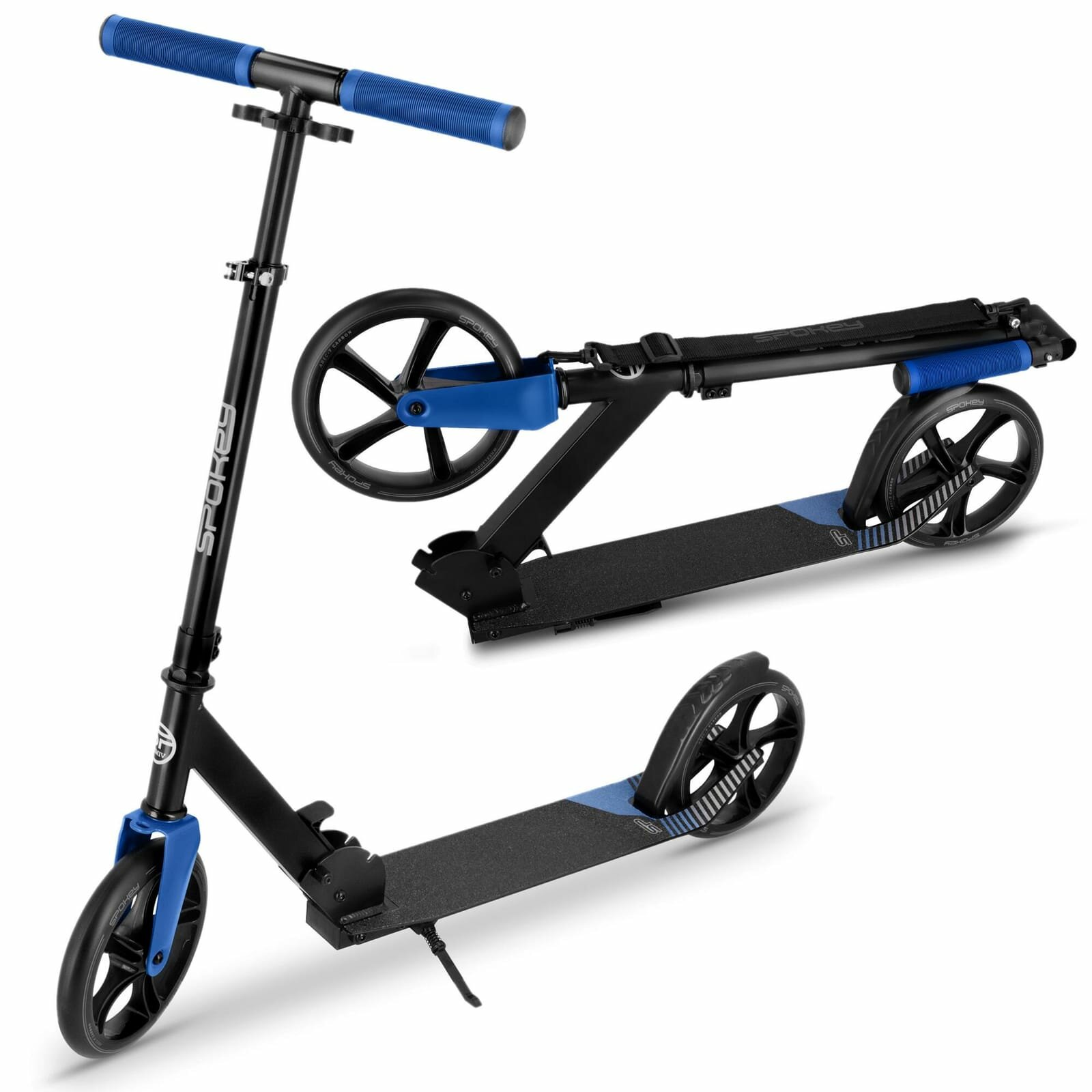 DECATHLON самокат Spokey City Flow, черный/синий