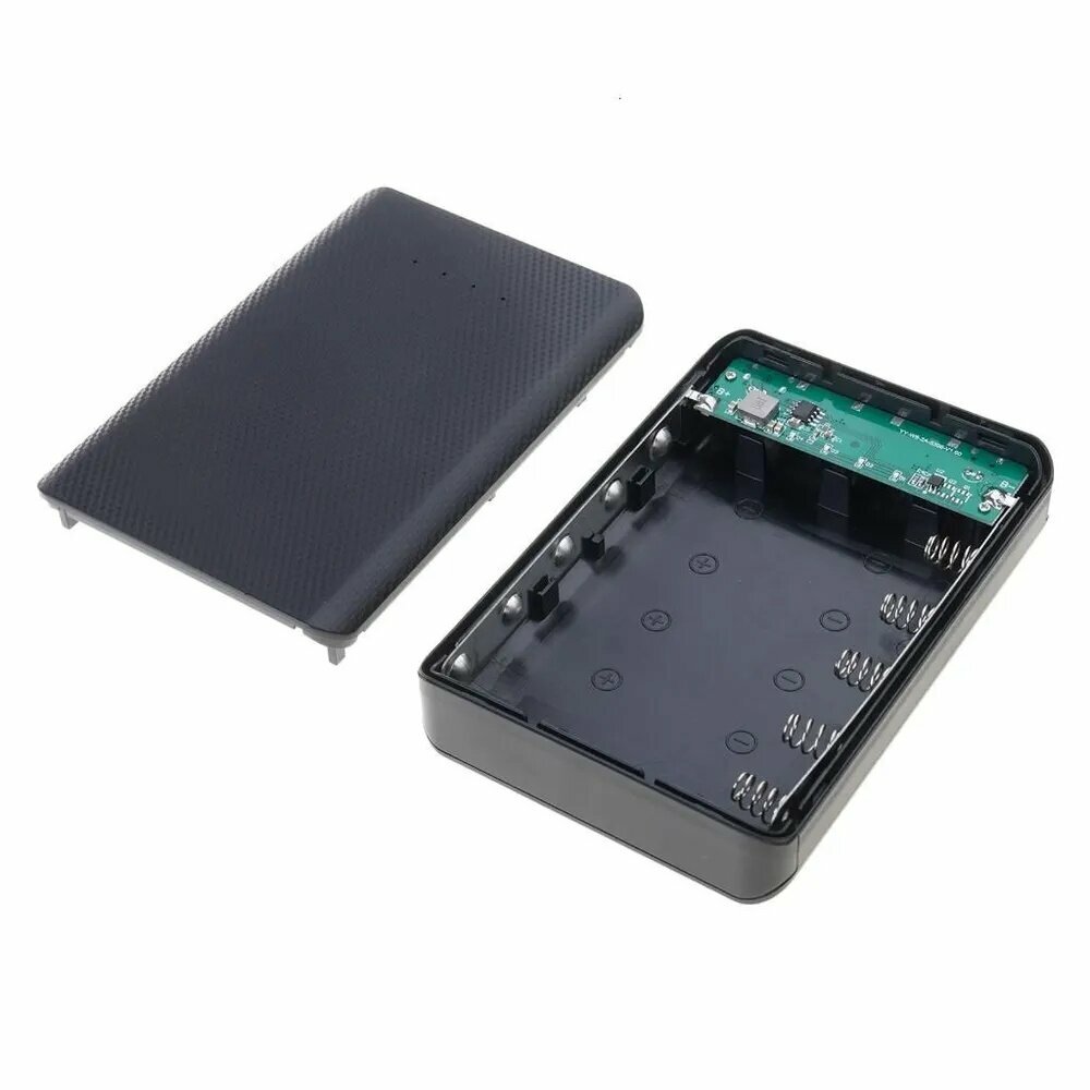 Корпус для Power Bank 5x18650 с индикатором, Черный
