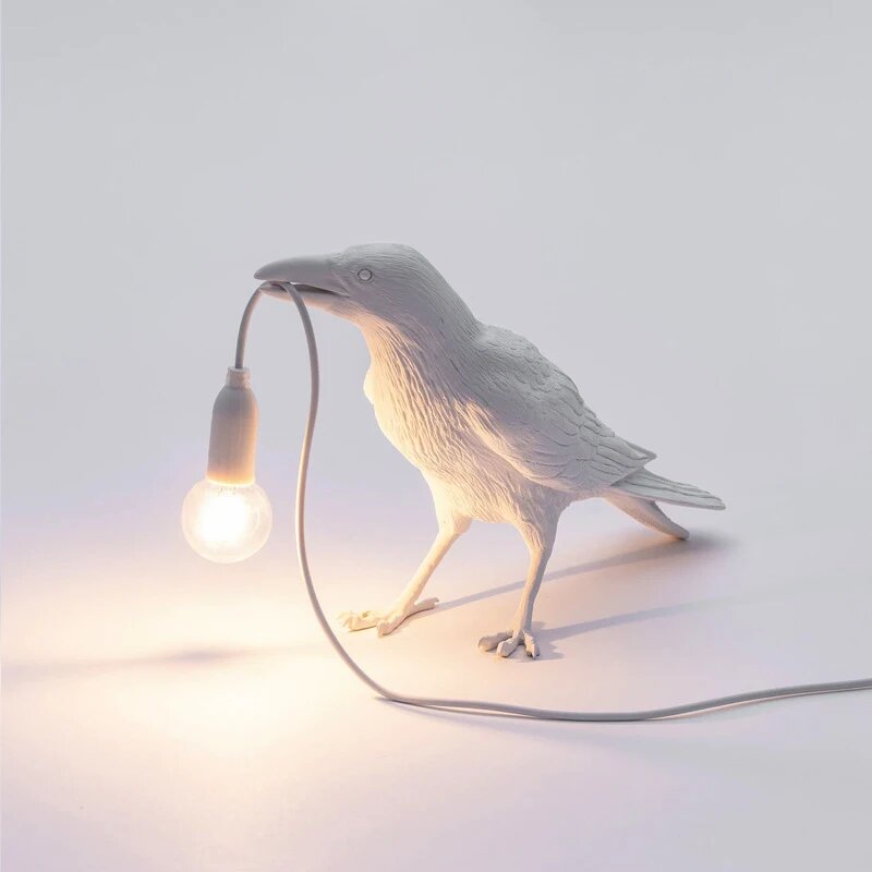 Resin Lucky Bird Crow Настенный светильник 220V EU Plug, Table A1, 220V