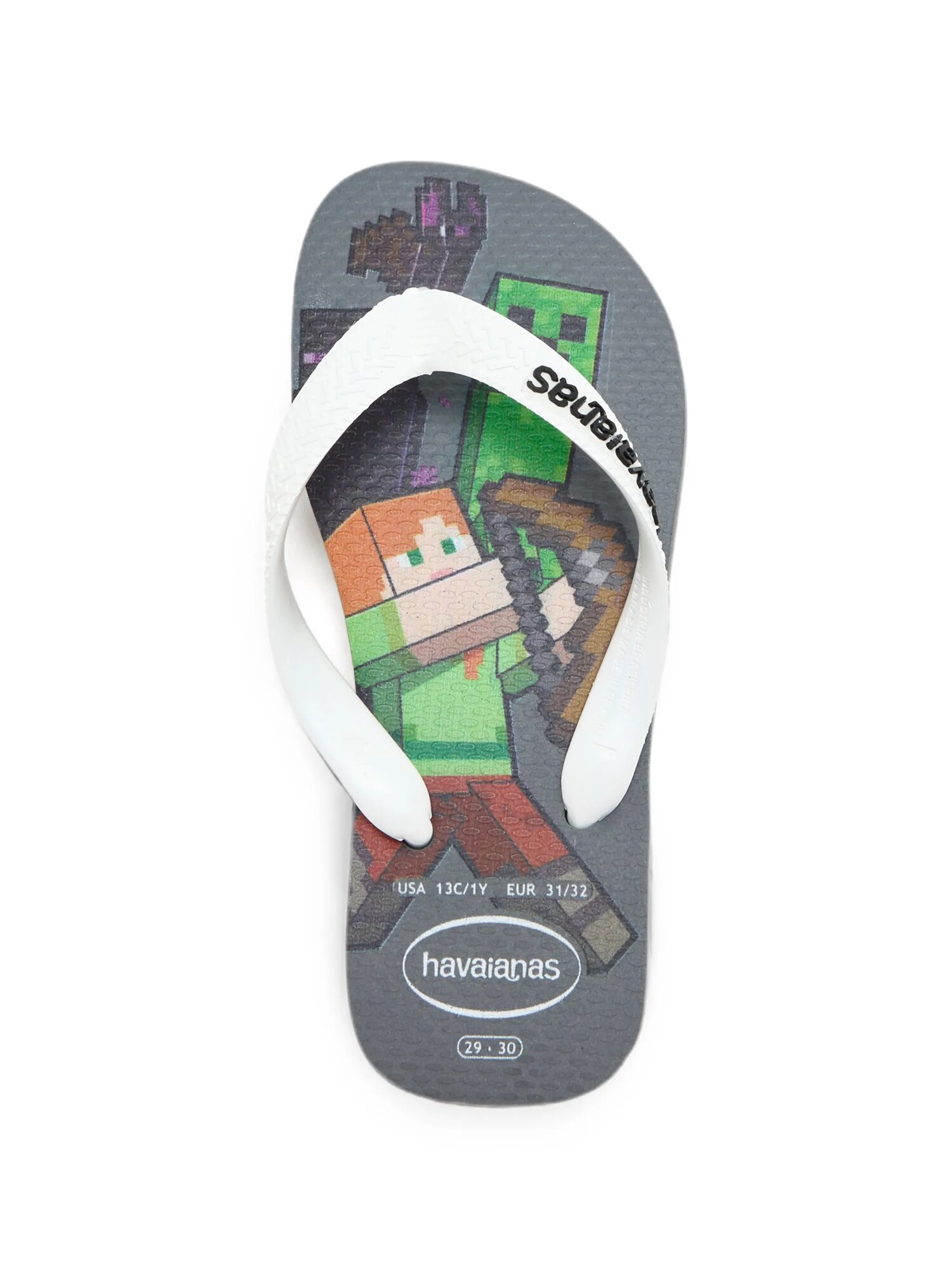 Шлёпанцы Graphic-print flip flops, размер 25-26, белый — фото 1