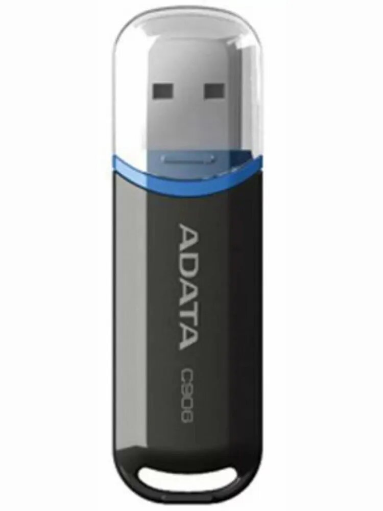 ADATA 64 ГБ USB-флеш-накопитель C906 (AC906-64G-RBK), USB 2.0, до 20 Мб/сек, Пластик, черный