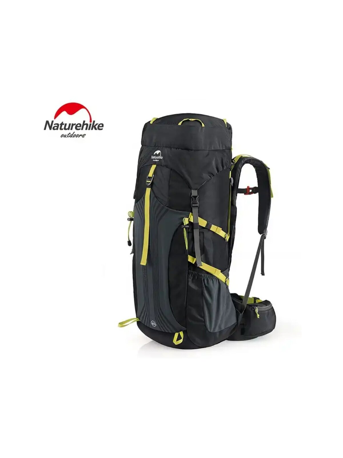 Рюкзак туристический Naturehike 55 л, черный