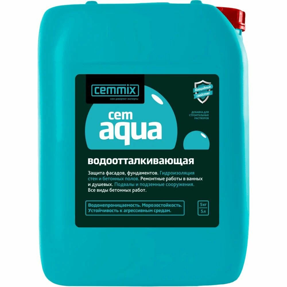 Водоотталкивающая добавка CEMMIX CEMAQUA 5 л 1/128 206772
