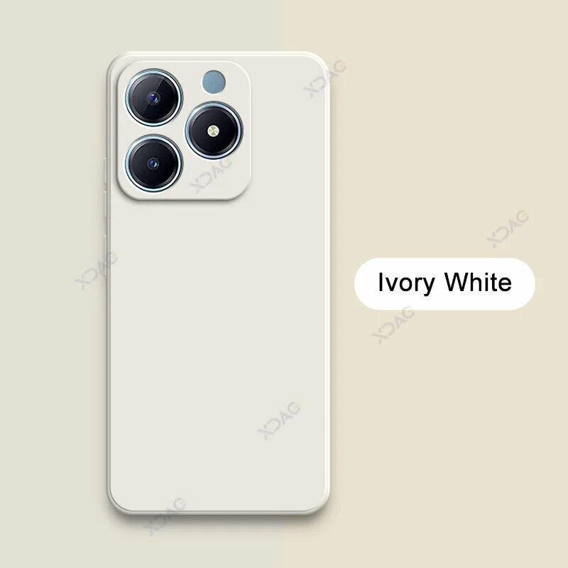 Роскошный двухслойный чехол для мобильных телефонов Realme C61 Realme C61 4G, Белый, Ivory White