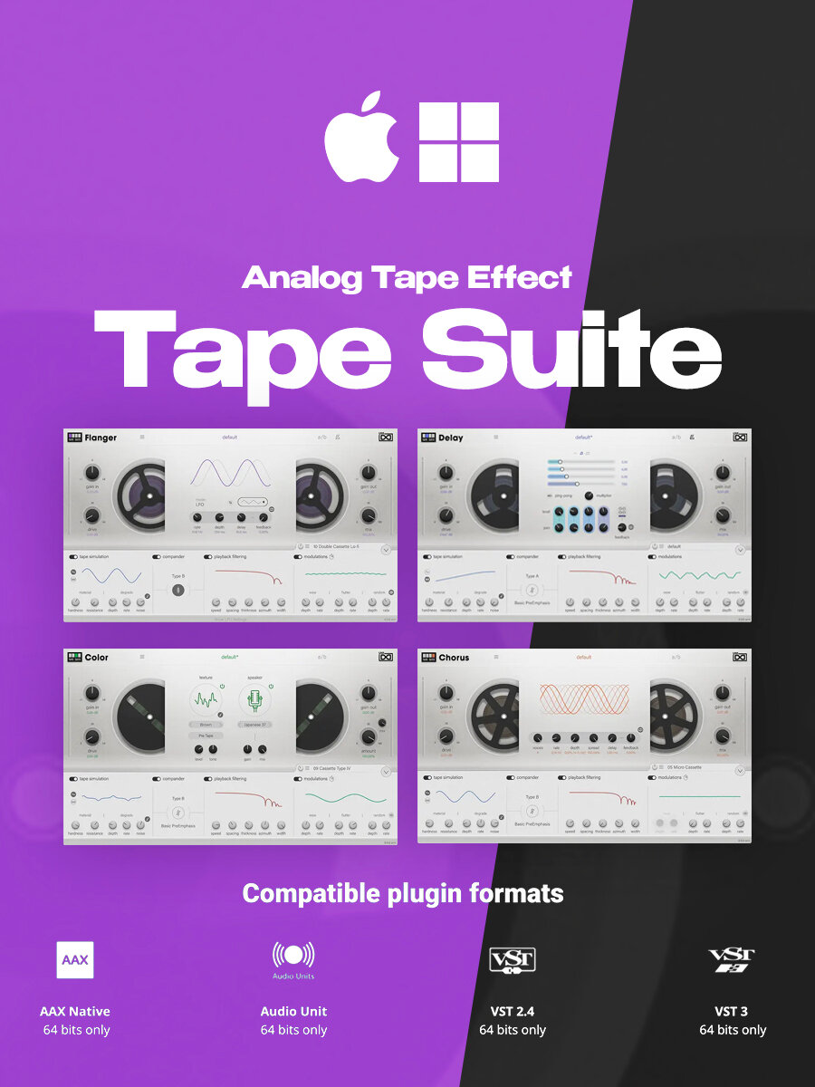 UVI Tape Suite (лицензионный ключ активации) для macOS & Windows