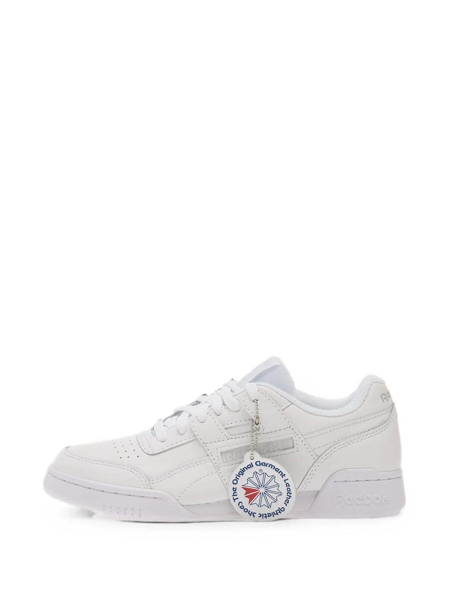 Кроссовки Reebok Workout Plus sneakers, размер 12.5 US, белый — фото 1