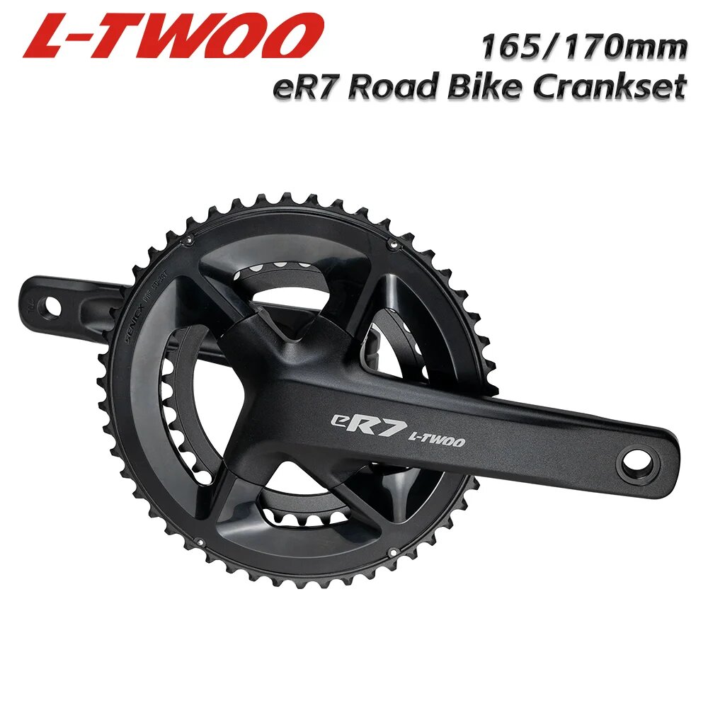Шатуны L-TWOO eR7 алюминиевые 50-34 зубьев 165/170 мм 165mm