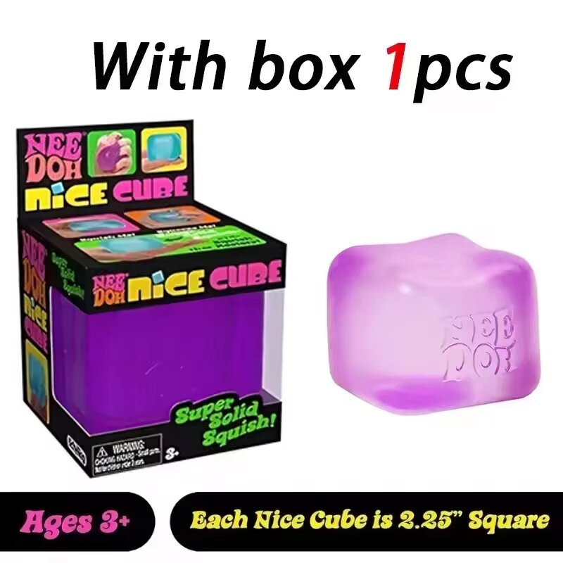 Needoh Nice Cube Сенсорный куб Purple white box