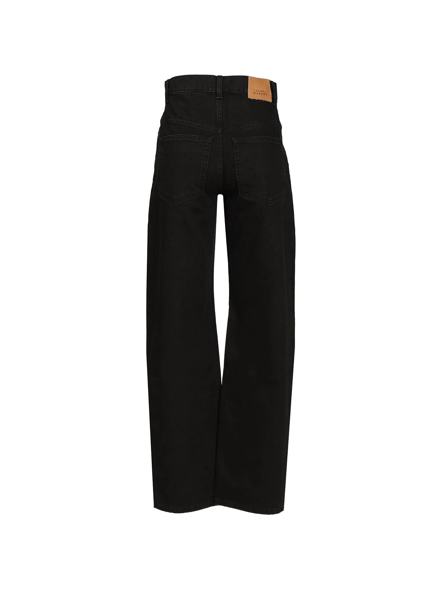 Джинсы Isabel Marant Logo-patch wide-leg jeans, размер 38, черный — фото 1