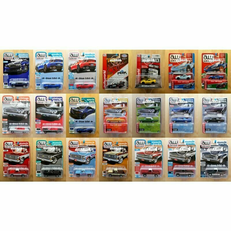 Auto World , литая модель 1:64, серия Corvette и Camaro