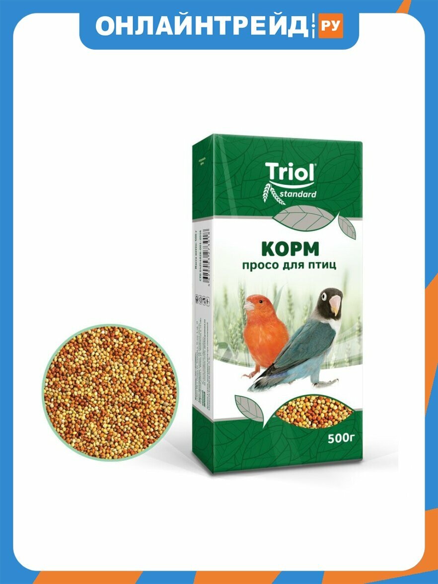 Корм Triol Тriol Standard для птиц "Просо", 500г