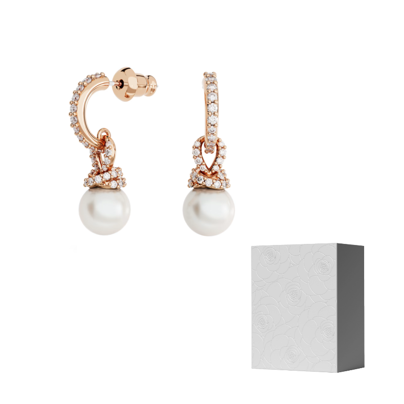 Серьги одиночные SWAROVSKI, кристалл