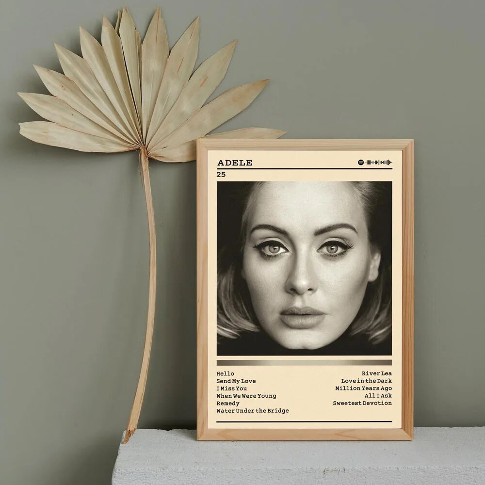 Постер Adele 21 на холсте, A3 30x42cm, AB1320 — фото 1