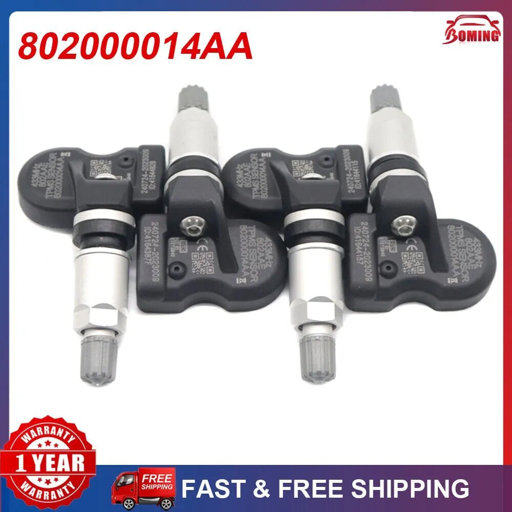 4 шт. 80200-0014AA датчик давления в шинах TPMS 433 МГц для EXEED TX TXL VX 2019-2024