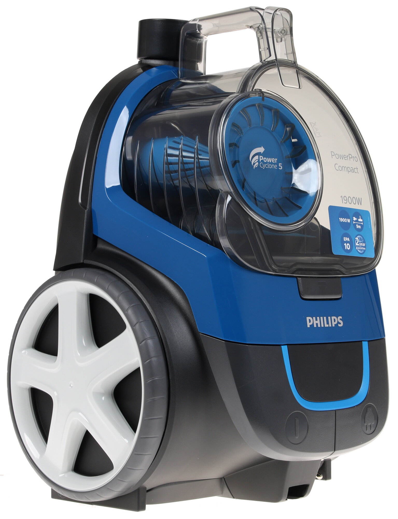 Пылесос напольный Philips FC9352/01 бытовой 1900 Вт , синий/черный