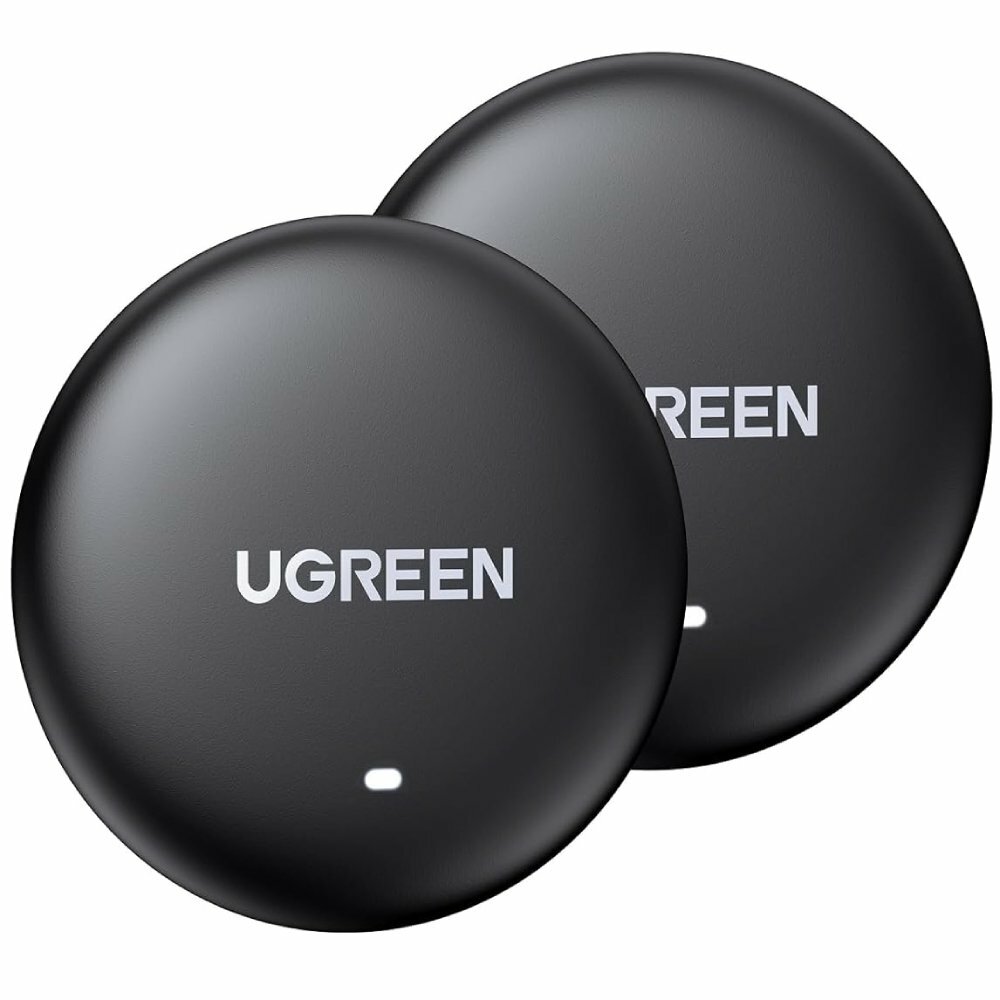 Трекер Ugreen FineTrack GPS Mini CM918 2шт. чёрный (75118A)