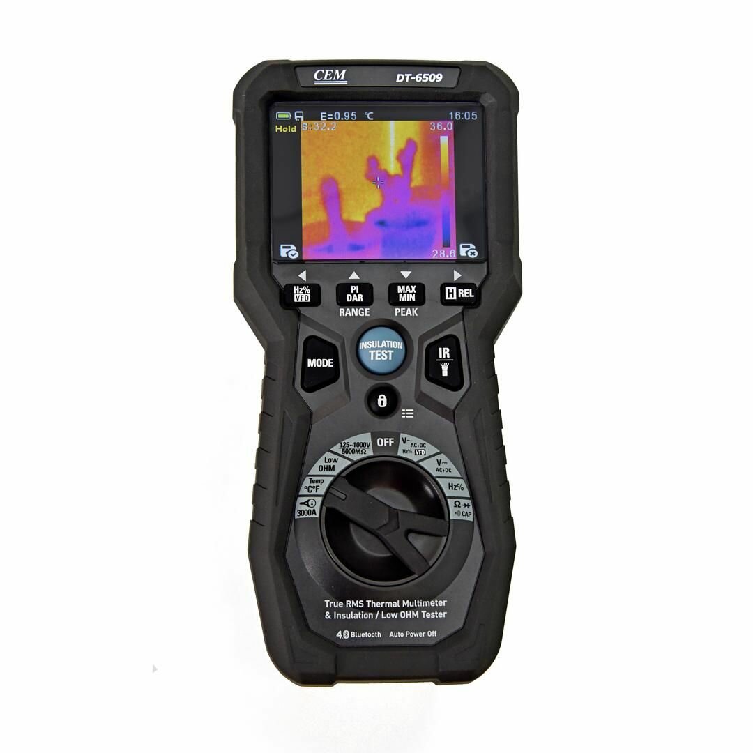 DT-6509 Измеритель сопротивления изоляции Микроомметр высокого разрешения с мультиметром True RMS