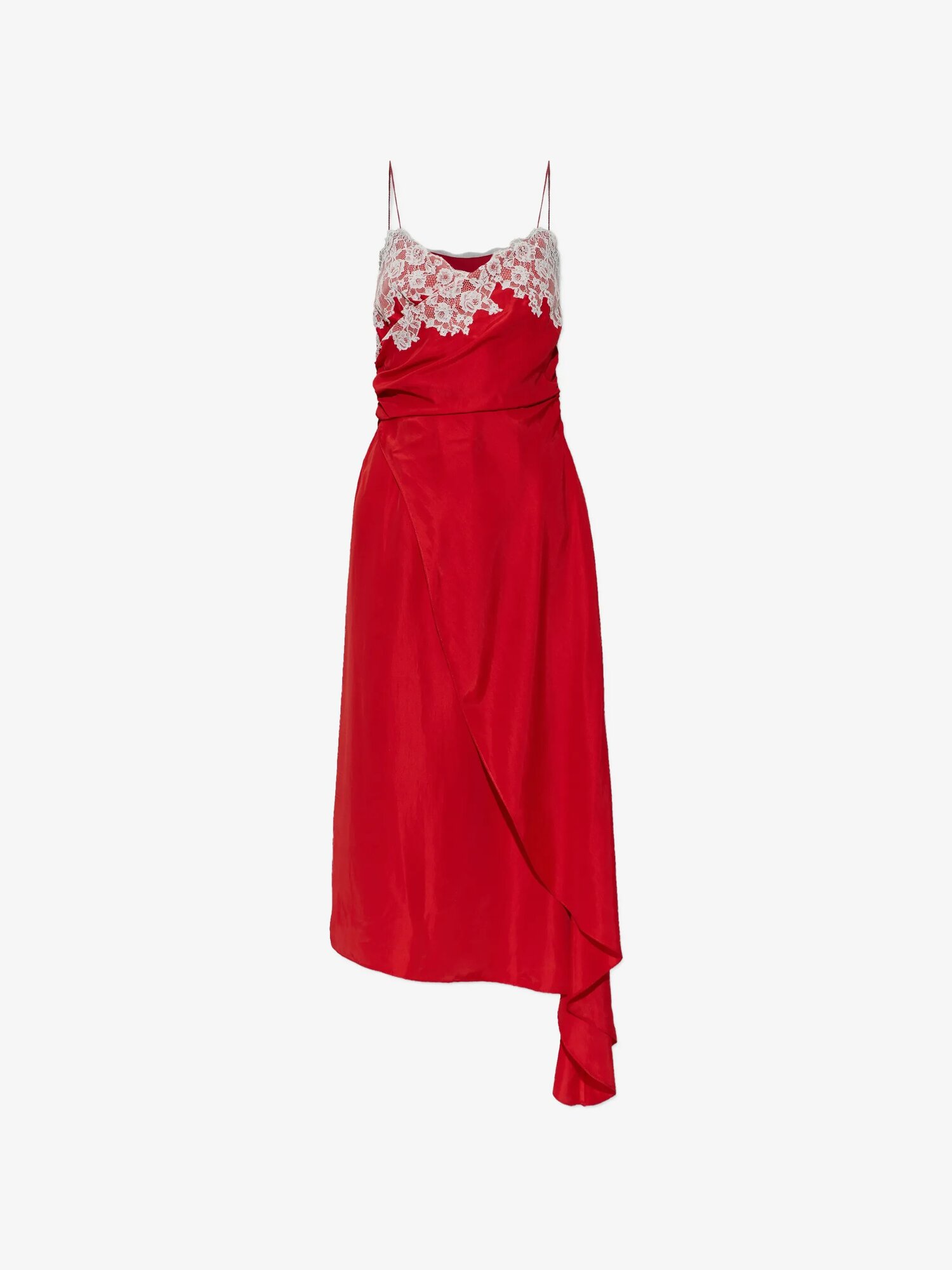 Платье Lace asymmetric midi dress