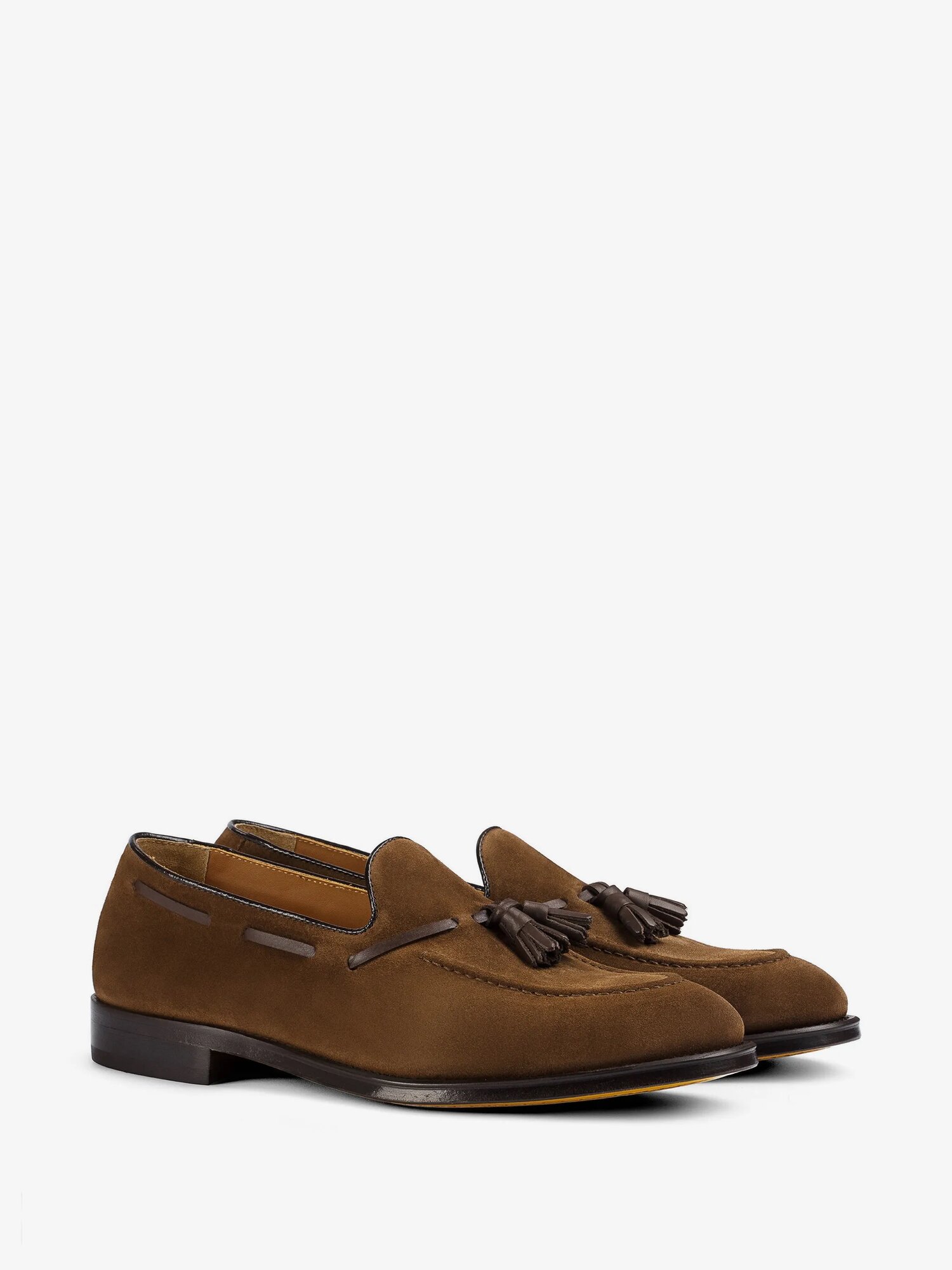 Лоферы Doucal's Suede tassel loafer, размер 41, brown — фото 1