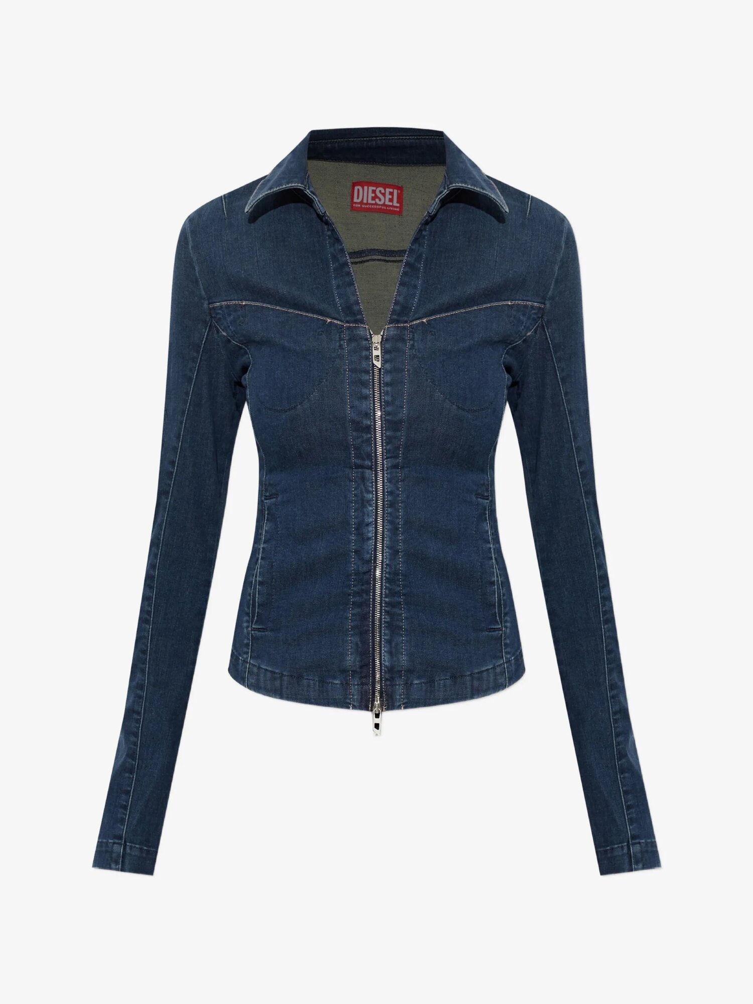 Рубашка Full-zip shirt in denim