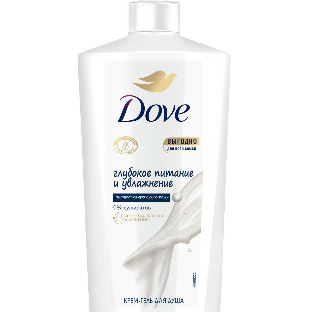 Крем-гель для душа 610мл, DOVE "Глубокое питание и увлажнение"