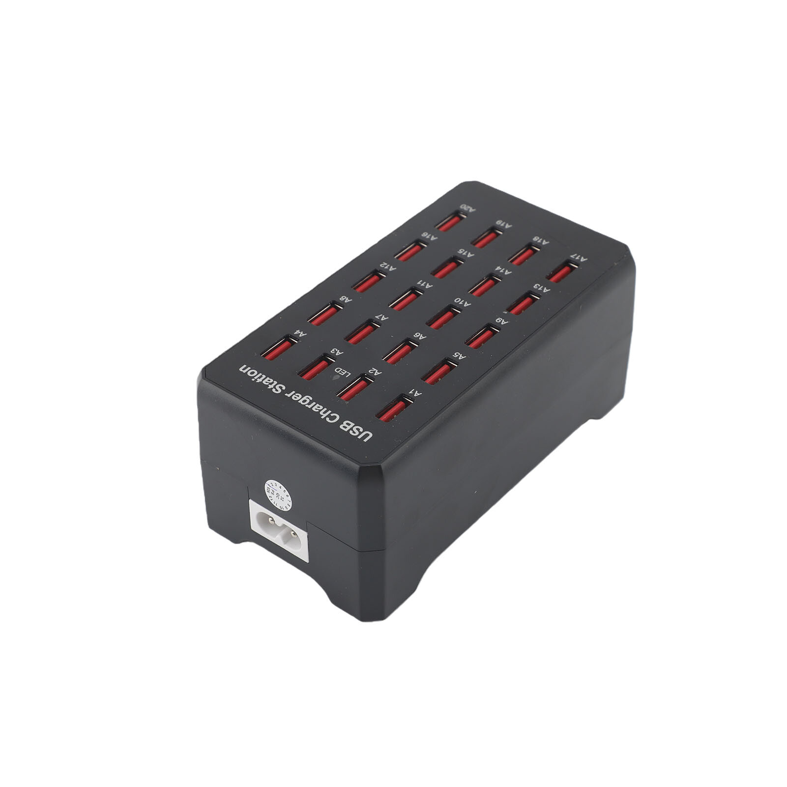Компактная 20 портовая USB зарядная станция, 100W, с логическим контролем, для путешествий